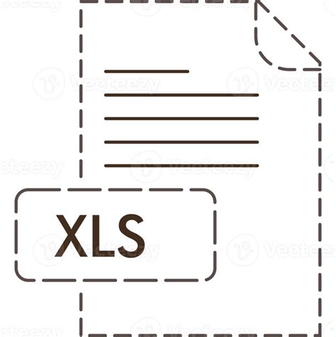 Creative Xls File Format Icon Rounded Outline Graphic 57326349 Png