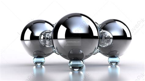 3d 개념적 렌더링 흰색 배경에 유리 구조로 상호 연결된 세 개의 공 현대 기술 배경 연결 배경 상호 배경 이미지 Hd
