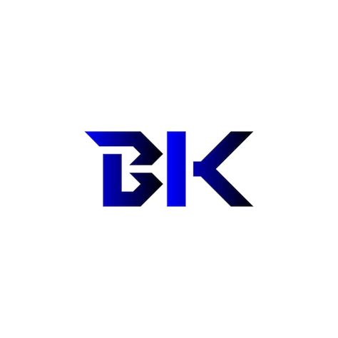 Premium Vector Bk Initial Logo Design