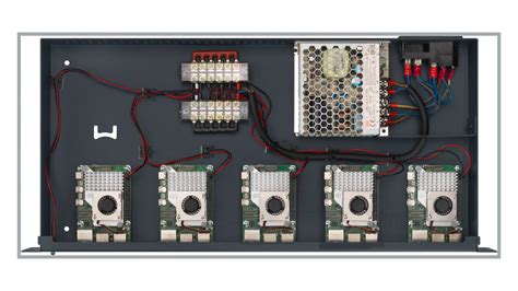 Présentation Du Rack 1u Pour 5x Raspberry Pi 5 Avec Alimentation Intégrée Monraspberry