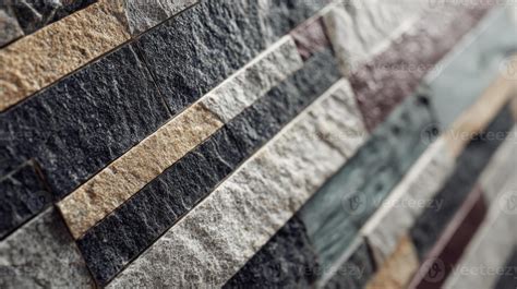 Textured Stone Cladding With Varied Colors And Patterns For Interior