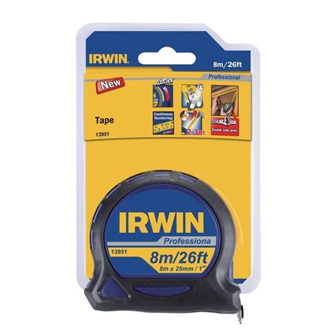 Trena Profissional Emborrachada 25mm 1 8 Metros Irwin