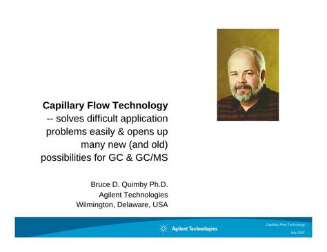 Pdf Capillary Flow Technology Agilent · Connector Tube Connector