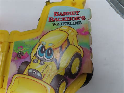 Vintage 1999 John Deere Barney Backhoes Waterline Toy And Book Ertl 4703920240