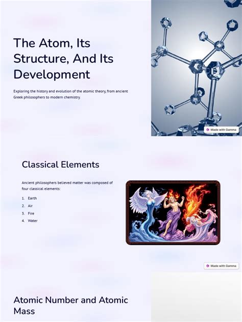 The Atom Its Structure And Its Development Pdf Atoms Radioactive