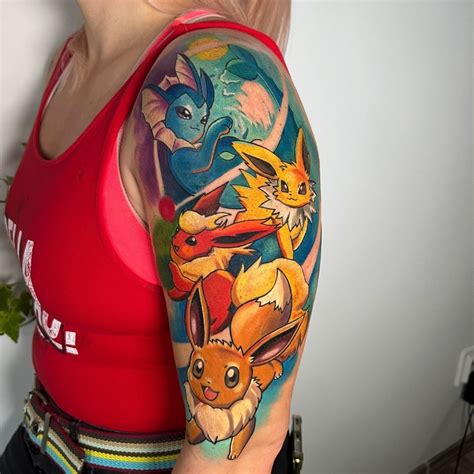 Pokémon Sleeve By Anna In 2024 Pokemon Tattoo Tattoos For Guys