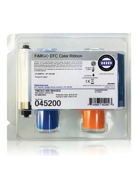 Fargo Dtc4500 Card Printer Ribbons Smart Circle Office Supplies