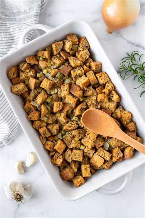Homemade Stuffing With French Bread Fresh Apron