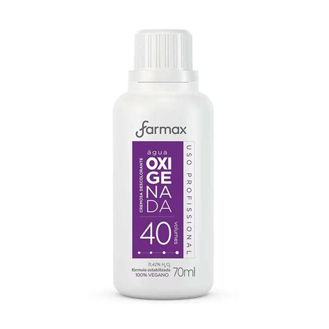 Água Oxigenada Cremosa Farmax 40 Volumes Com 70ml Drogasil