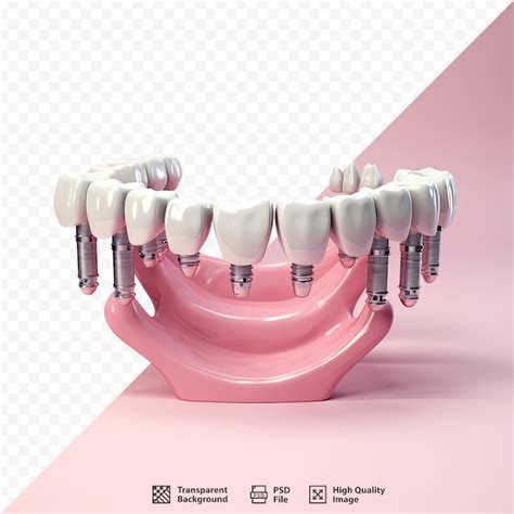 Premium Psd A Tooth With A Pink Base And The Words Teeth On It
