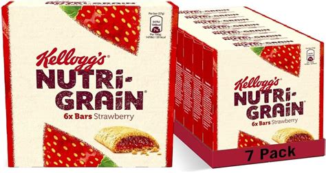 Nutri Grain Strawberry Breakfast Bars 6 Piece Pack Of 7