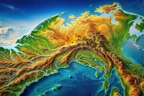 Stunning 1 Million Scale Conceptual Map Of Alaskas Panhandle A Detailed