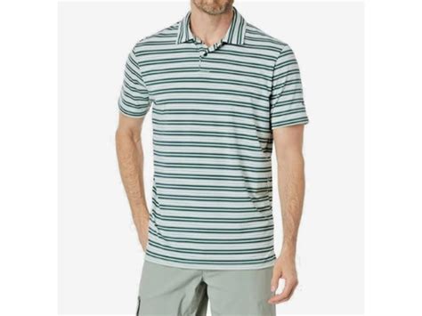 Oakley Mens Achieve Striped Polo L