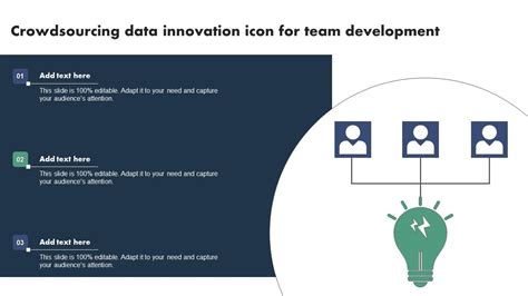 crowdsourcing data innovation icon for team development graphics pdf