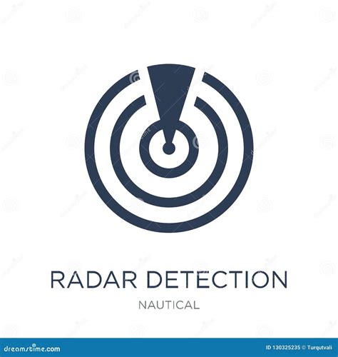 radar detection icon trendy flat vector radar detection icon on stock vector illustration of
