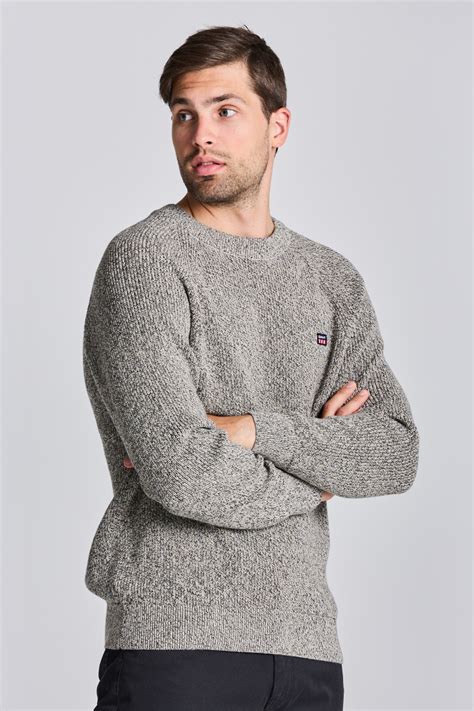 SVETR GANT D2. TWISTED COTTON C-NECK GREY MELANGE | GANT CZ
