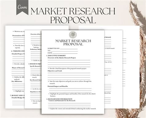 Market Research Proposal Template Market Analysis Proposal Form Pdf