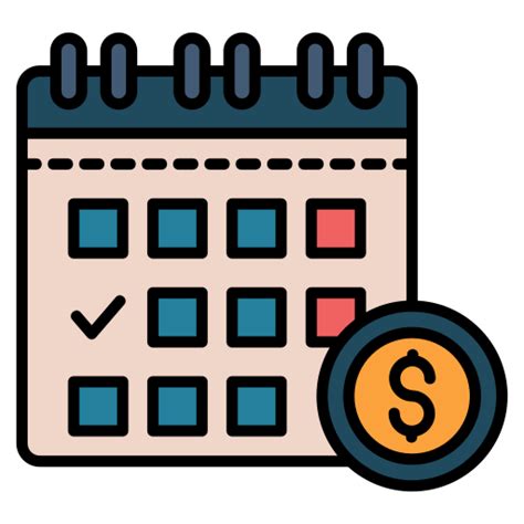 Payroll Free Time And Date Icons