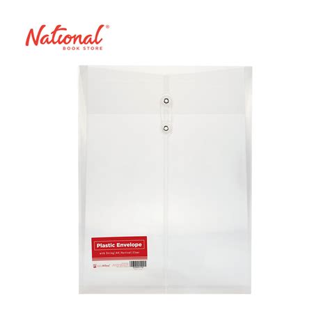 Best Buy Plastic Envelope Va1 A4 Clear String Lock Vertical Expandable