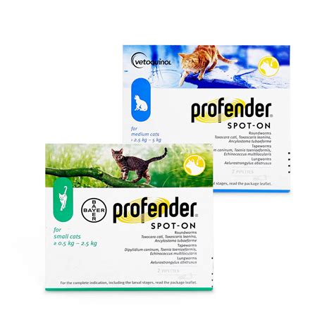 Profender Spot On Cats Allwormer Intestinal Dewormer Vetopia