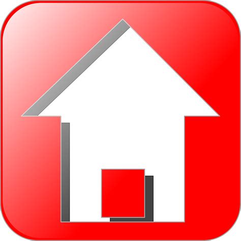 Red Home Button Png