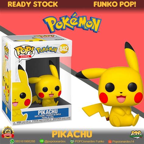 Jual Funko Pop Games Nintendo Pokemon Pikachu Sitting 842