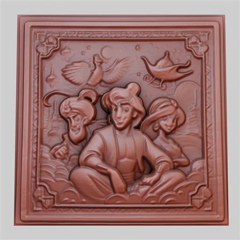 3d File Aladdin The Animated Series 3d Printer Relief Medallion Obj Stl 🖨️ ・3d Printable Design