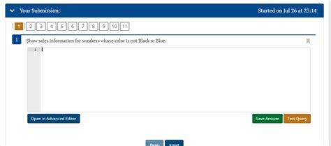Solved For Each Information Request Below Formulate A