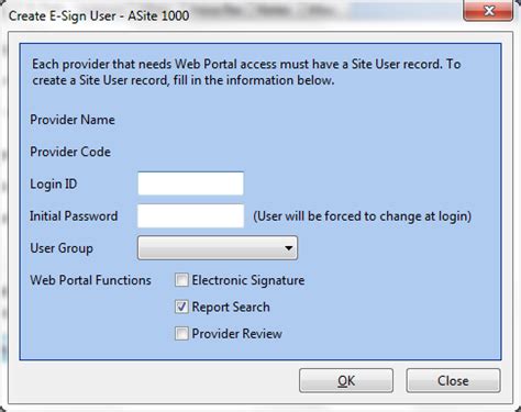 System Setup F Providers E Sign Tab