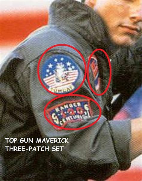 Top Gun F 14 Flight Suit Shoulder Sleeve Insignia 2 Patch Set Generic