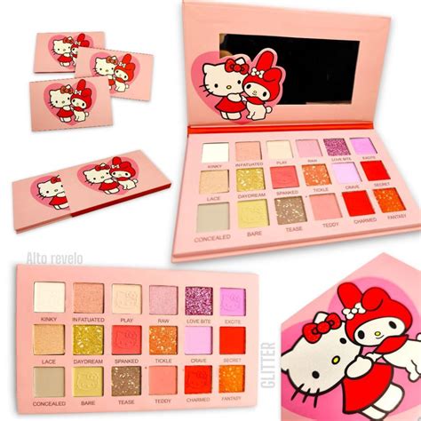 Paleta De Sombra Hello Kitty 18 Cores Shopee Brasil