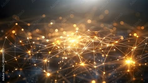 Illustration Of Interconnected Iot Network Nodes Devices And Connections Concept Iot Network