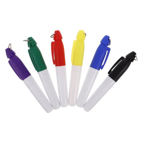 6pcs Mini Golf Ball Marker Pens Set Colored Markers For Golf Ball Line