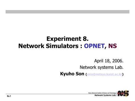Ppt Experiment 8 Network Simulators Opnet Ns Powerpoint Presentation Id59991