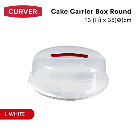 Curver Round Cake Box Carrier Log Cake Rectangle Long Cake Box Party