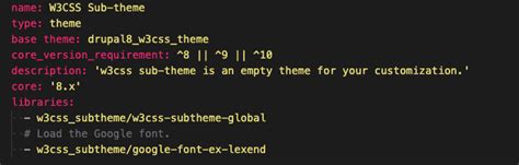 w3css theme documentation georgetown tx