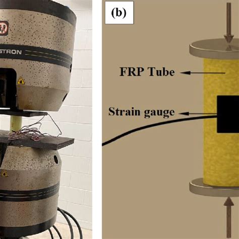 Compression Test Setup A Actual And B Schematic Download Scientific Diagram