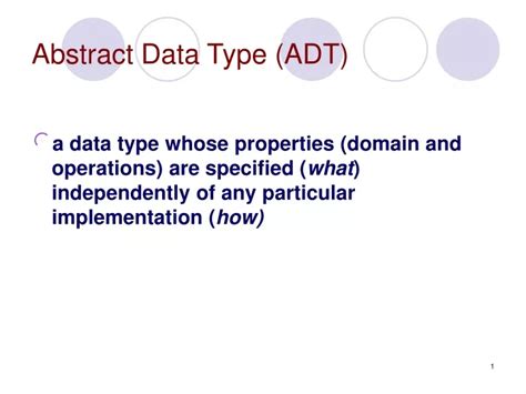 PPT Abstract Data Type ADT Specification Example In C PowerPoint Presentation ID 9511336