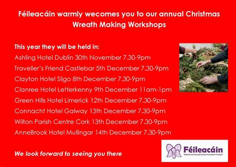 Wreath Making Workshops Féileacáin