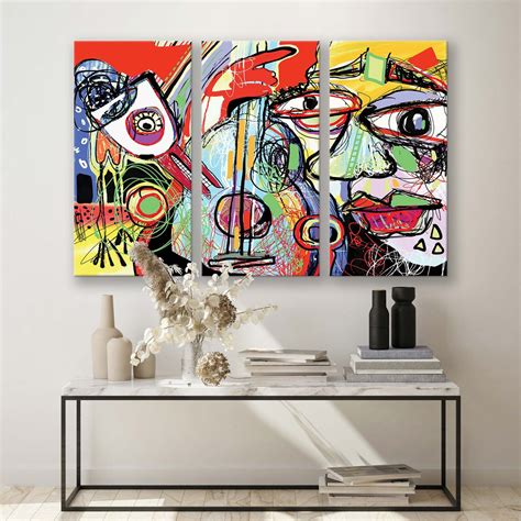Dynamic Symphony Canvas Print Contemporary Whirlwind Wall Art