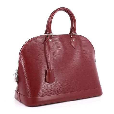 Louis Vuitton Alma Handbag Epi Leather Gm At 1stdibs