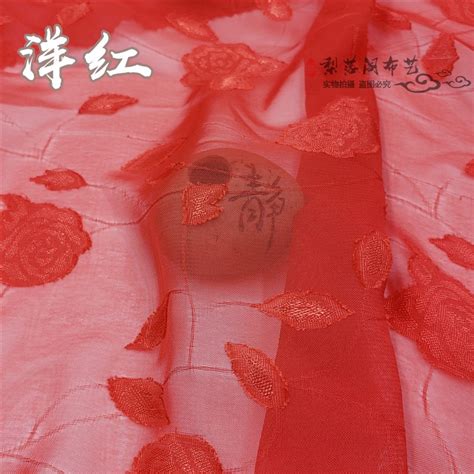 玫瑰树叶 29色雪纺剪花多色古风汉服布料提花襦裙夏季┃梨落阁虎窝淘