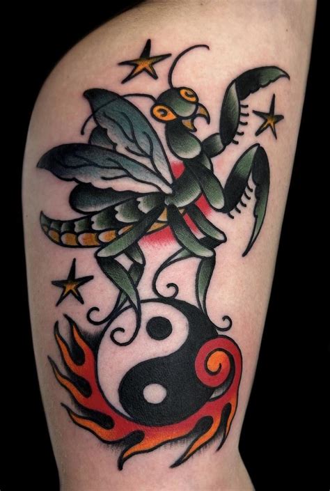 Pinky Yun Inspired Mantis By Andy Reach At Fool Heart Tattoo Pvd Ri