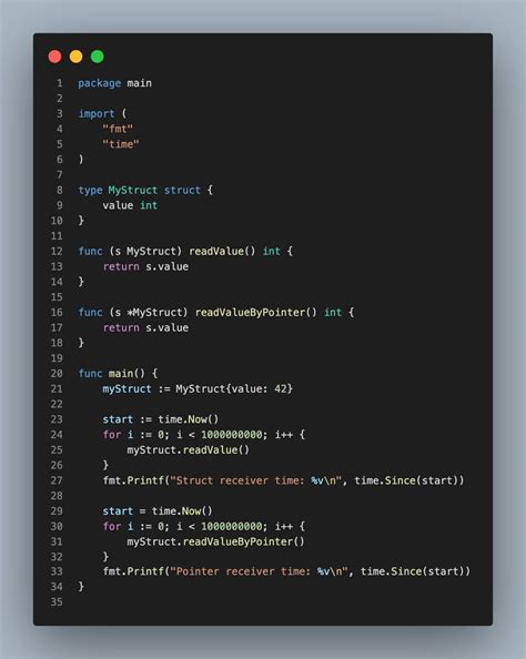 การอ่านข้อมูลจาก Stuct ผ่านทาง Struct Receiver หรือ Pointer Receiver