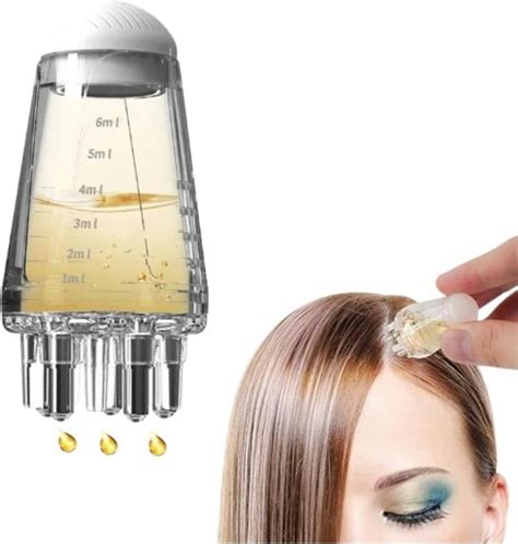 Turnwell Hair Oil Applicator Comb Smooth Root Comb Applicator Bottle