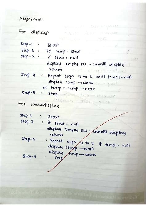 Algorithms Of DLL LINKED LIST Data Structures Studocu