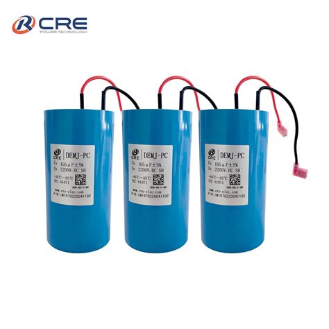 Cylindrical Plastic Shell Power Film Capacitor For Defibrillators Dc