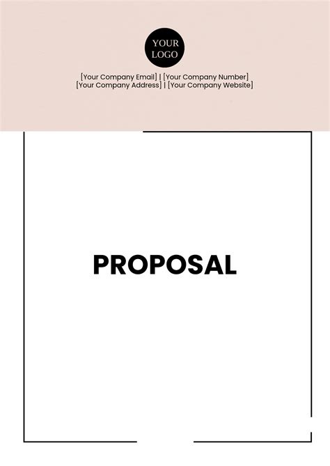 Free Proposal Outline Template To Edit Online
