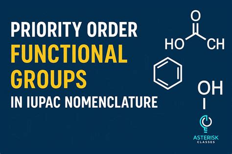 Priority Order Of Functional Groups In Iupac Nomenclature Asterisk