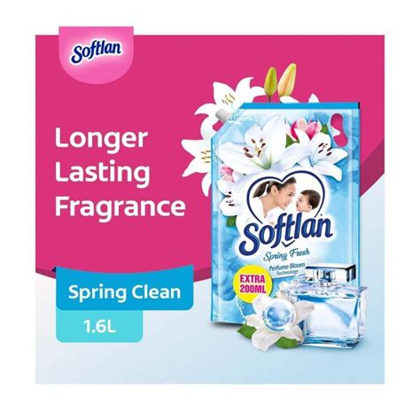 Softlan Anti Wrinkles Spring Fresh Blue Fabric Softener 16l Refill